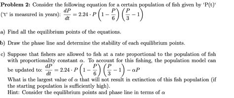 Solved Problem 2 Consider The Following Equation For A