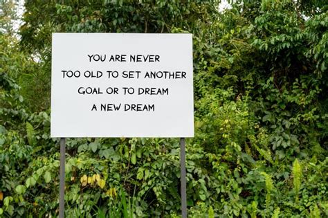 Premium Ai Image Signage With Inspirational Quotes You Are Never Too