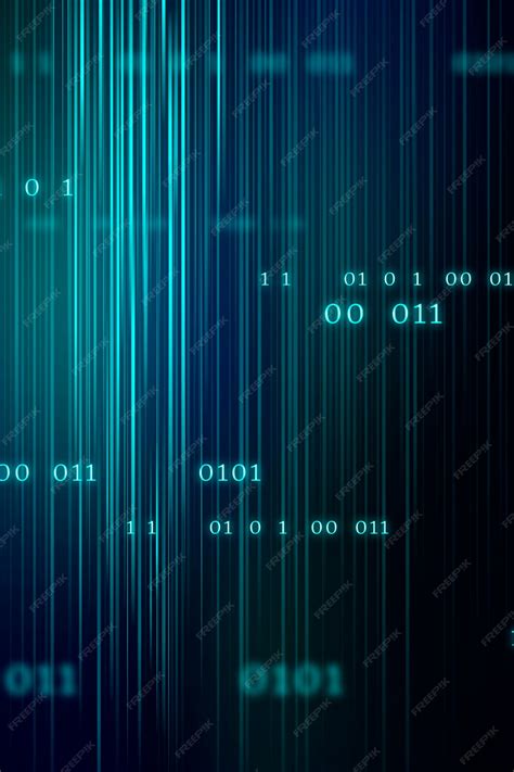 Free Vector Stream Of Binary Code Design Vector