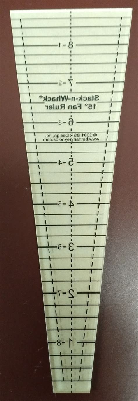 Stack N Whack Fan Pattern And Ruler Paradise Quilting