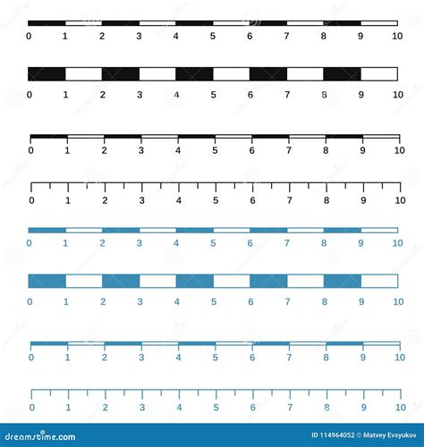 Map Scales Graphics For Measuring Distances Scale Measure Map V Stock