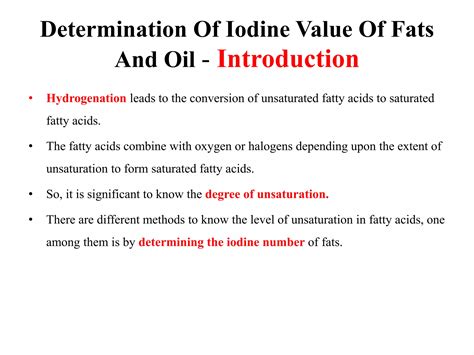 Estimation Of Iodine Value Pptx