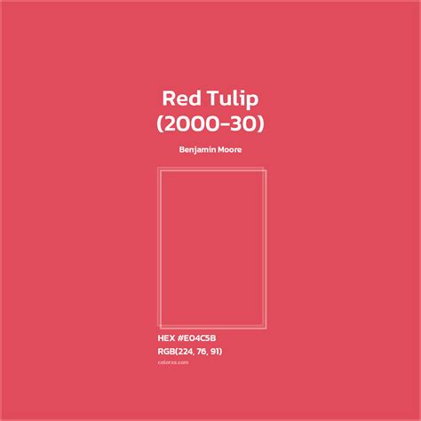 Red Tulip 2000 30 Complementary Or Opposite Color Name And Code