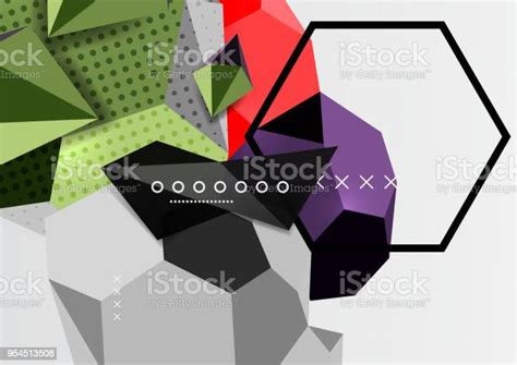컬러 3d 형상 구성 포스터 0명에 대한 스톡 벡터 아트 및 기타 이미지 0명 3차원 형태 검은색 Istock