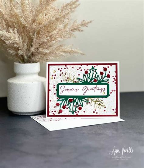 Stampin Up Christmas Classics Greeting Card Ann Verillo