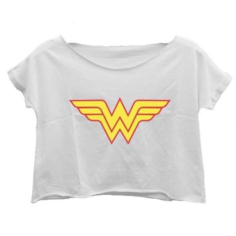 Lockeroom7 Womens Wonder Woman T Shirt Crop Top Tee Shirt Liked On
