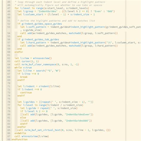 Neovim Indent Guides Indent Guides On Blank Lines Rneovim