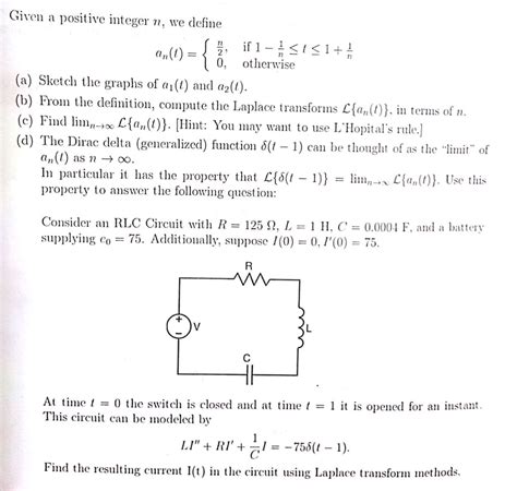 Solved Given A Positive Integer N We Define 72 0 Otherwise