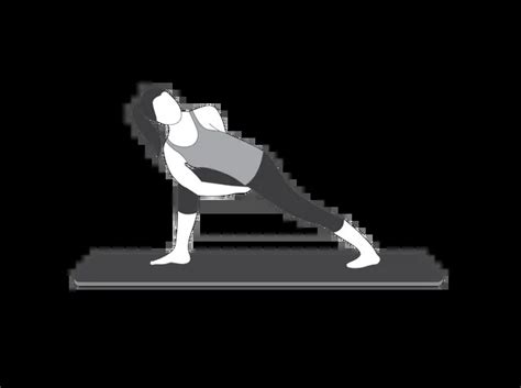 Best Yoga Girl Doing Revolved Side Angle Illustration Download In Png