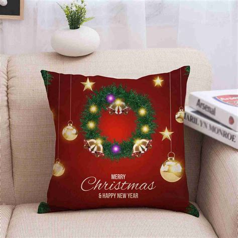 【楽天市場】クッションカバー 45x45cm 4枚セット 北欧 クリスマス 赤 おしゃれ リネンっぽい 座布団カバー 抱き枕カバー 枕カバー