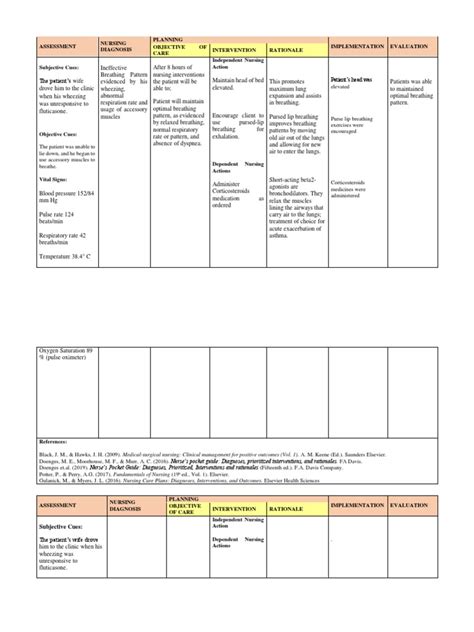 Ncp Asthma Pdf Breathing Asthma