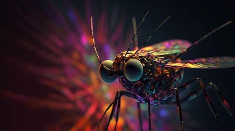 Premium Photo Pictures Of Colorful Mosquitoes In State Images Ai Generated Art