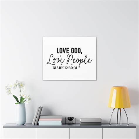 Trinx Mark 1230 31 Love God Bible Verse Canvas Christian Wall Art