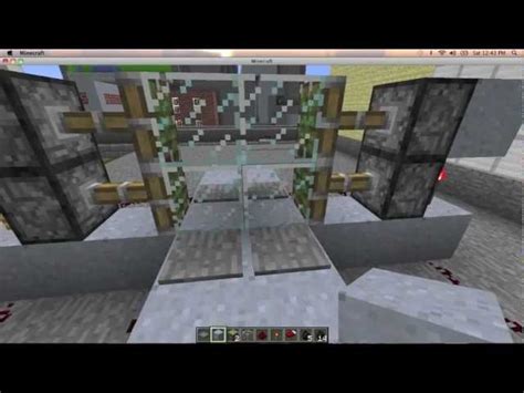 How To Make A Sliding Glass Door In Minecraft With Command Blocks
