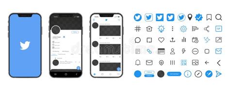 Twitter Twitter Mockup Twitter Mobile App Interface Template On Apple