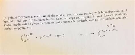Solved Propose A Synthesis Of The Product Shown Below Chegg