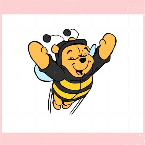 Funny Winnie The Pooh Bee Svg Disney For Cricut Sublimation Inspire