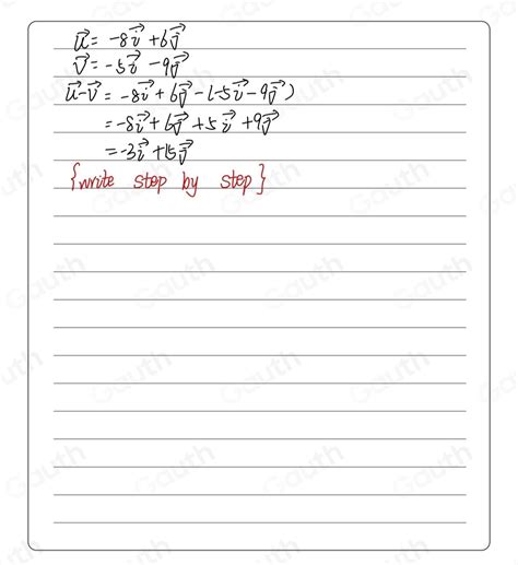 Solved Vectors U 8i6j And V 5i 9j What Is U V 13i3j 3i 15j 3i
