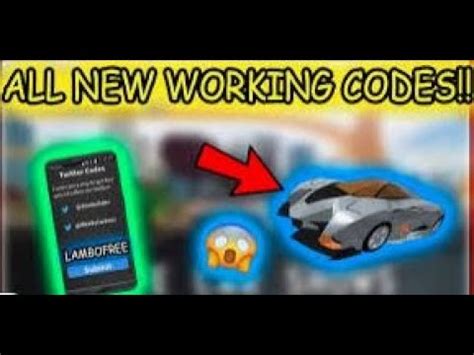 Working Codes For Vehicle Simulator Roblox Youtube