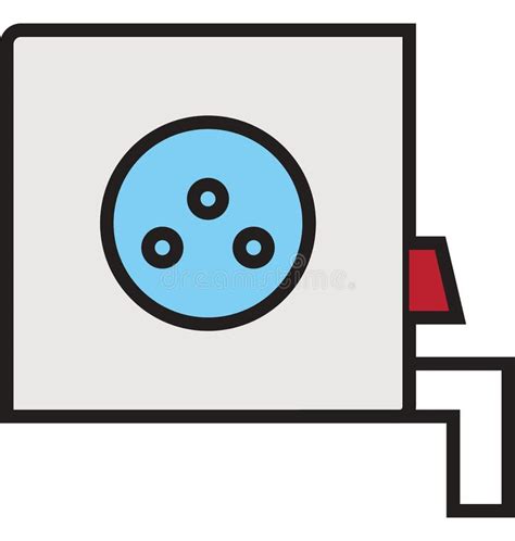 Measuring Tape Outline And Filled Isolated Vector Icon That Can Be