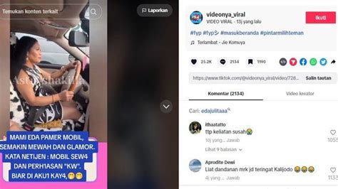 Pamer Mobil Mewah Penampilan Mami Eda Makin Glamor Pasca Lolly Angkat