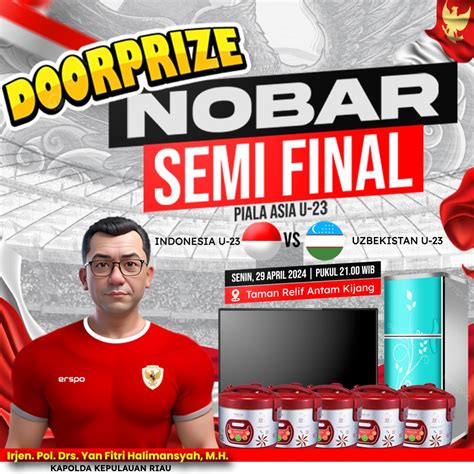 Yuk Nobar Timnas Garuda U 23 Di Lapangan Relief Antam Kijang