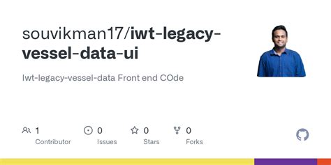 Github Souvikman17iwt Legacy Vessel Data Ui Iwt Legacy Vessel Data