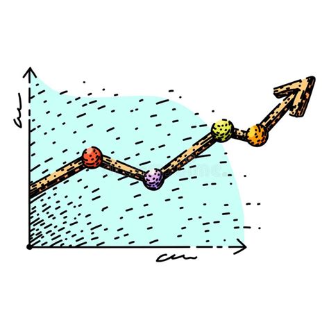 Plot Graph Sketch Hand Drawn Vector Stock Vector Illustration Of