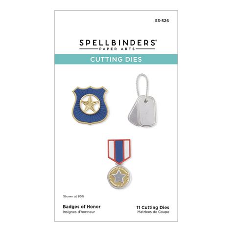 Spellbinders Etched Dies From Storytelling Badges Of Honor