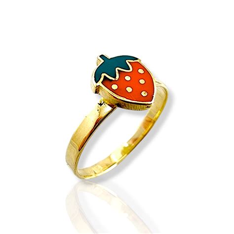 Детски златен пръстен за момичета Ally 14К Блясък за специални дни