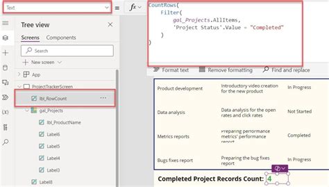 Count Rows In Power Apps Gallery Control