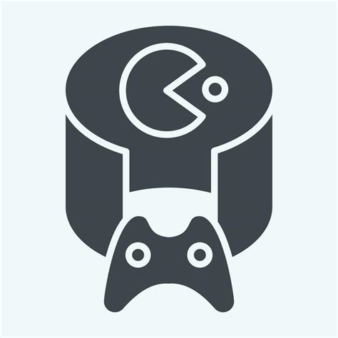 Icon Vr Game Related To 3d Visualization Symbol Glyph Style Simple Design Editable Simple