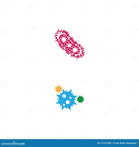 Bacterial Logo Template Vector Symbol Stock Vector Illustration Of