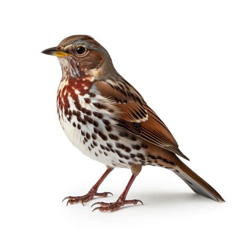 Premium Photo Fox Sparrow Isolated