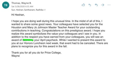 Heshan Sun On Linkedin My Great Honor And Pleasure To Receive This