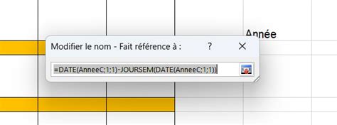 créer un calendrier sur excel sans vba