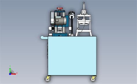 小型冲压一体机 Parasolid 模型图纸下载 懒石网