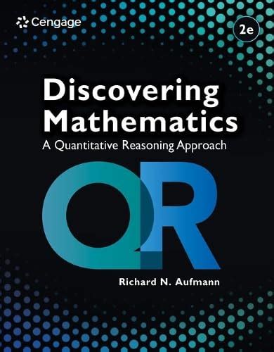 Buy Discovering Mathematics A Quantitative Reasoning Approach Book Online At Low Prices In