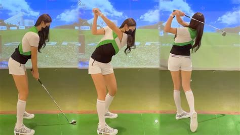 Klpga 프로 임서희 미녀골퍼의 최고의 스윙아크 Youtube