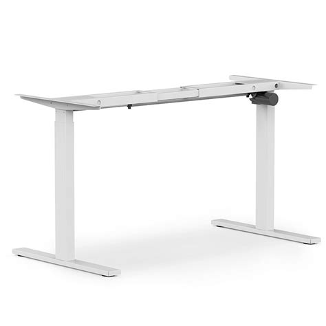 Contuo White Electric Sit Stand Desk Frame Ergonomic Adjustable