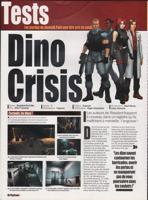Dino Crisis 01 Albums Des Jeux Romstation