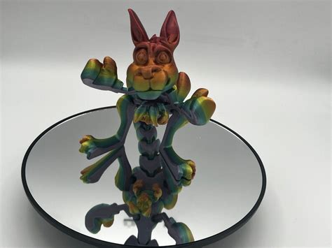 Flexi Kangaroo Boxing Kangaroo With Joey Articulating Etsy