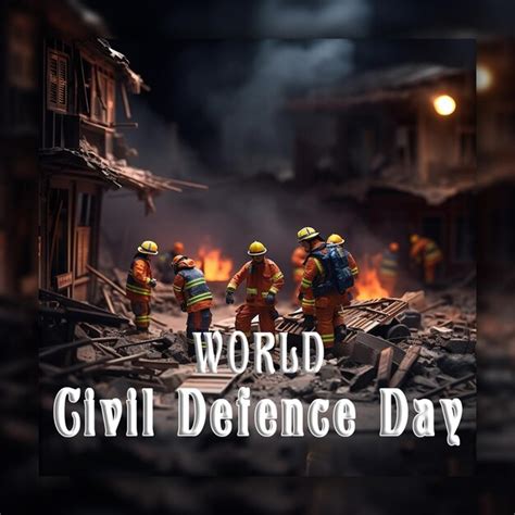 Premium Psd World Civil Defence Day