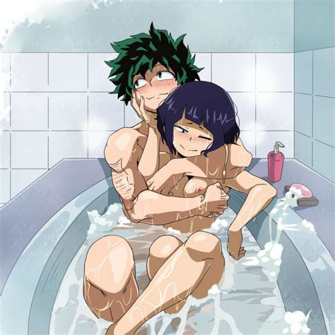Midoriya Izuku And Jirou Kyouka Boku No Hero Academia Drawn By