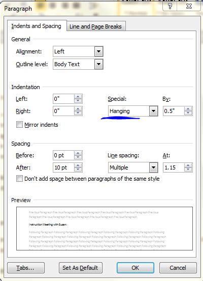 How To Create A First Line Indent In Word Engsop
