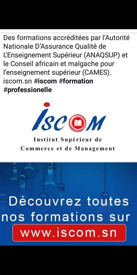 Etudiant En Commerce International Chez Iscom Dakar