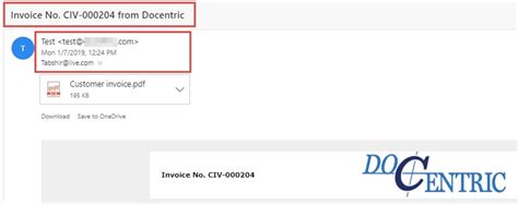 inside microsoft dynamics ax email invoices using different from