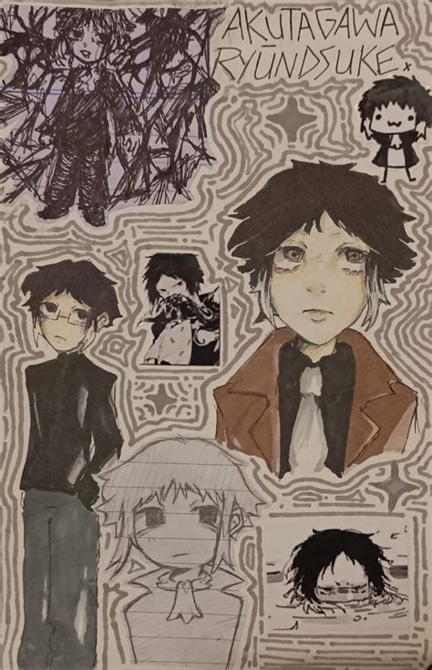 Akutagawa In My Art Style Sketch Book Art Style Drawings