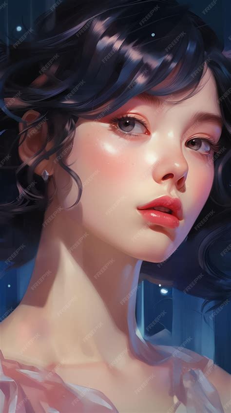 Premium Ai Image Cartoon And Cute Anime Girl In White Hair And Lighting Fantasy Manga Theme Ai