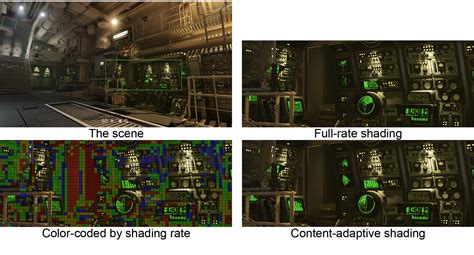 testing turing content adaptive shading with wolfenstein ii the new